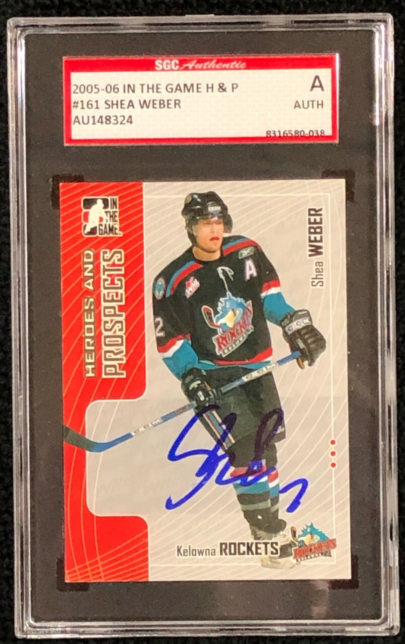 Shea Weber Signed 2005/06 Heroes And Prospects Card #161 SGC ...