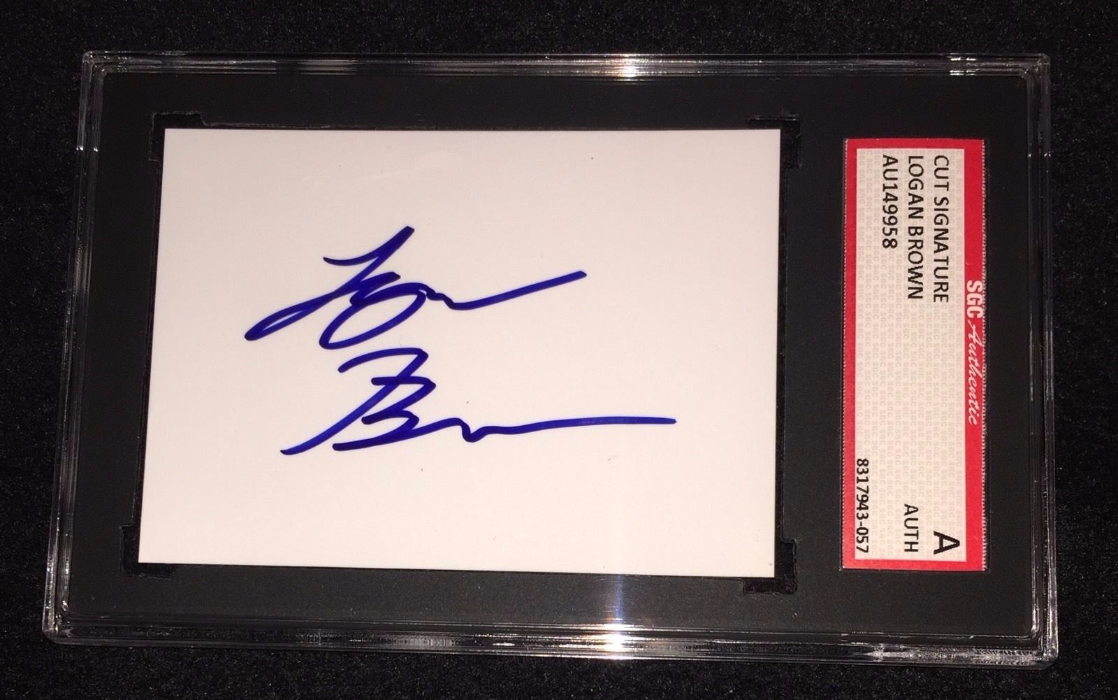 LOGAN BROWN SIGNED OTTAWA SENATORS CUT AUTOGRAPH SGC AUTHENTICATED ...