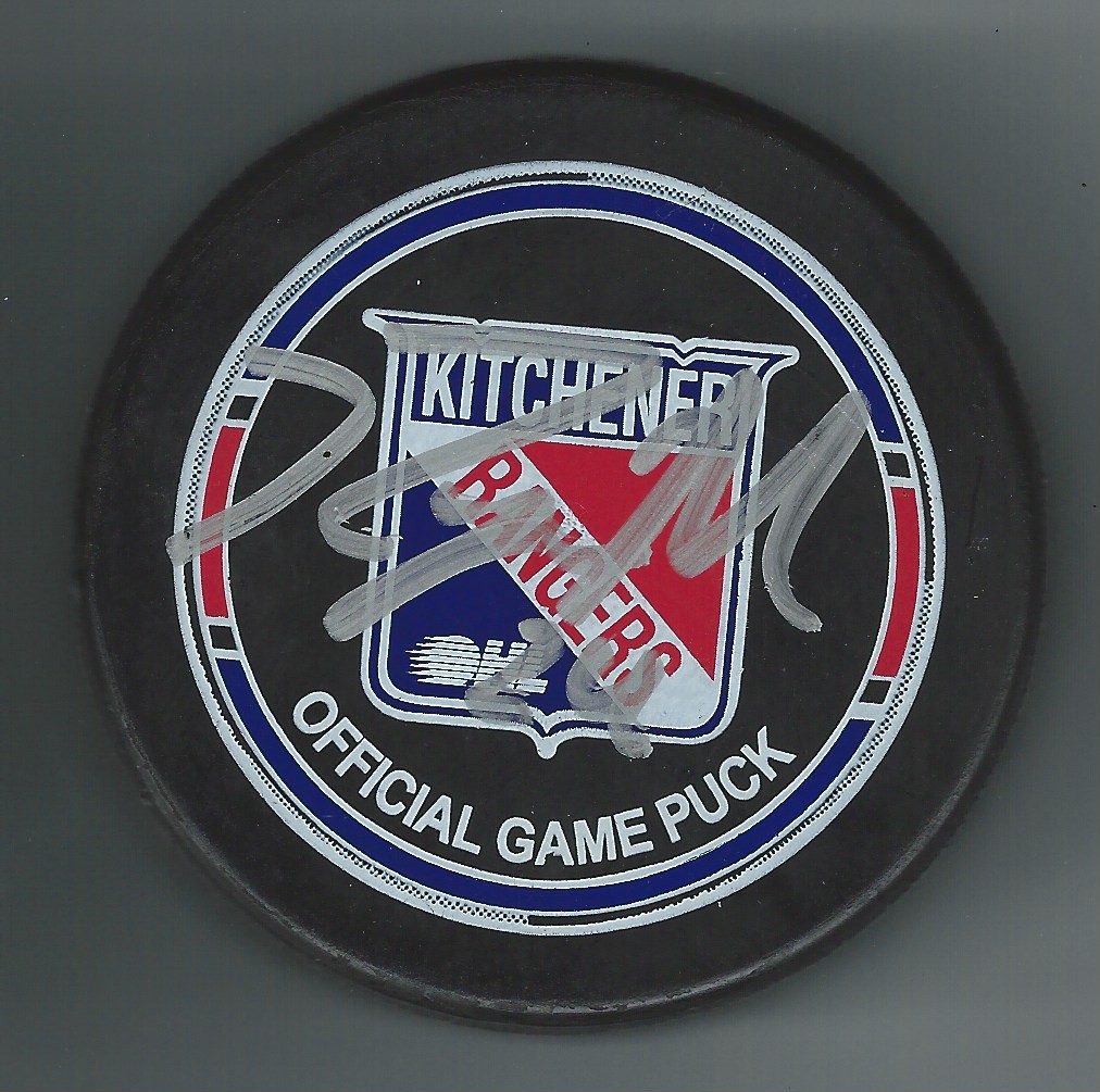 Ryan Murphy Signed Kitchener Rangers Official Game Puck Calgary Flames ...