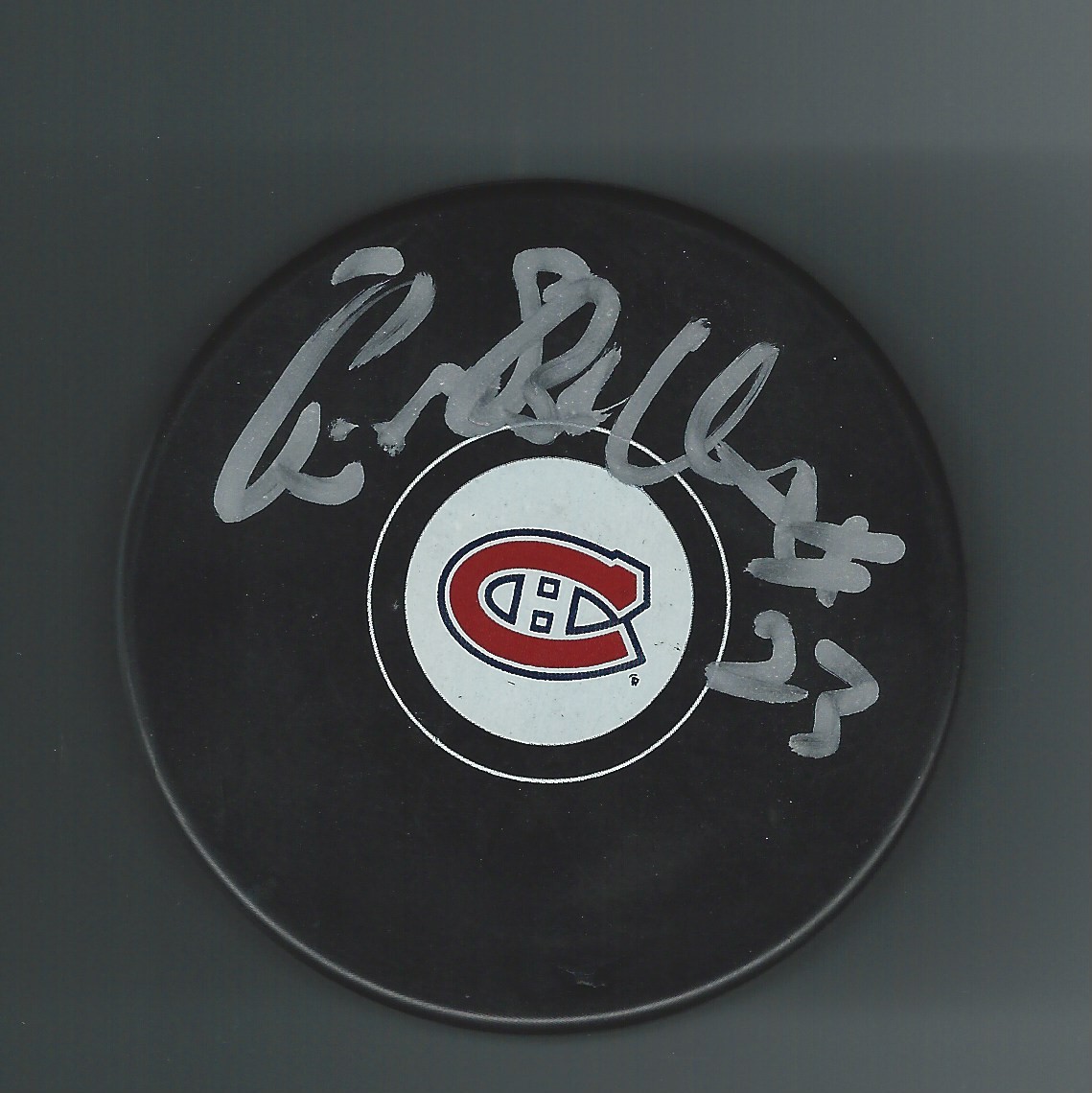 Brian Bellows Signed Montreal Canadiens Puck | Autographia