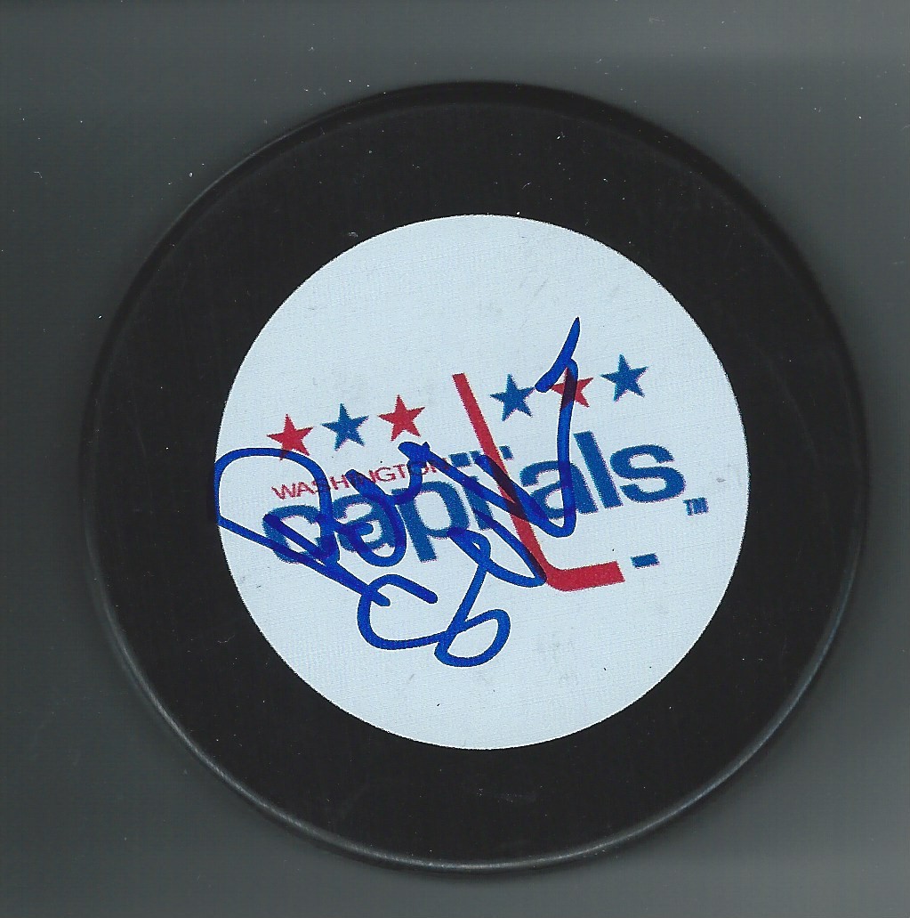 Peter Sundstrom Signed Washington Capitals Puck | Autographia