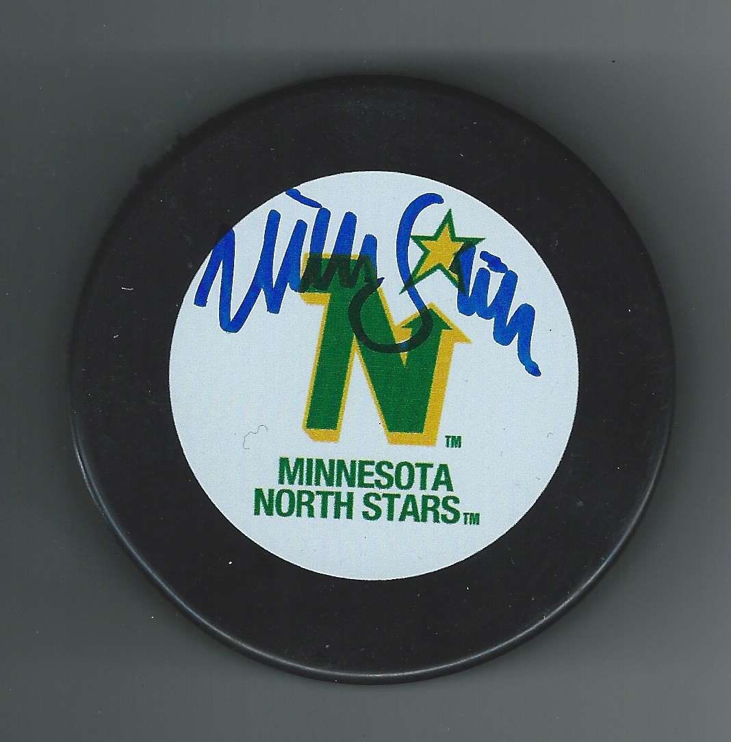 Ville Siren Signed Minnesota North Stars Puck | Autographia