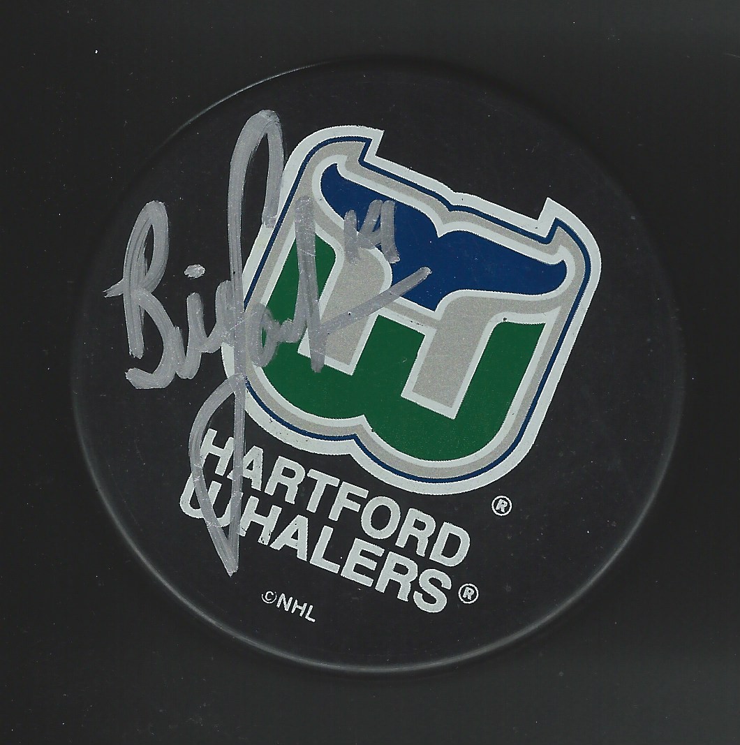 Bill Gardner Signed Hartford Whalers Puck | Autographia