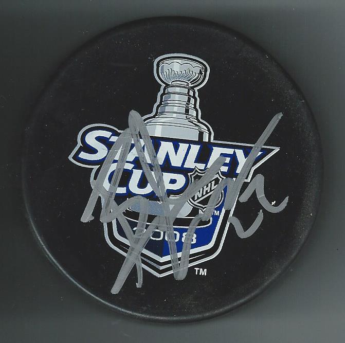 Brett Lebda Signed Detroit Red Wings 2008 Stanley Cup Champions Logo ...