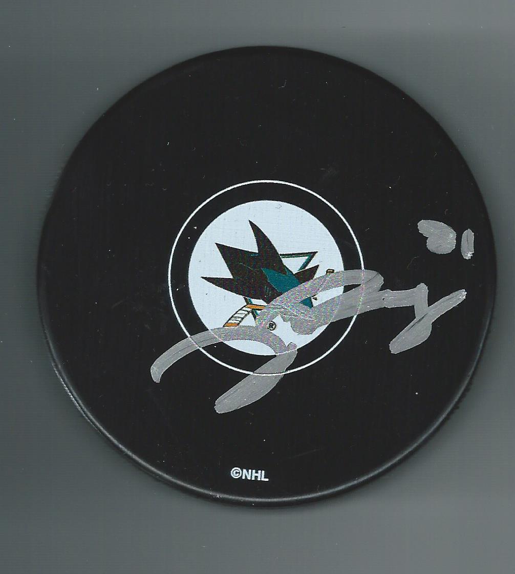 Jeremy Roy Signed San Jose Sharks Puck | Autographia