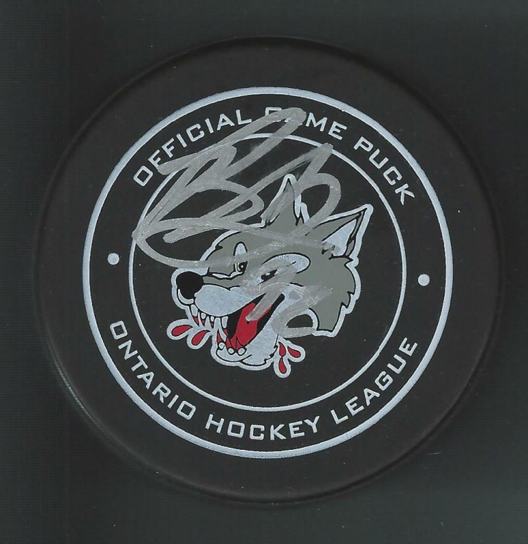 Blake Murray Signed Sudbury Wolves Official Game Puck | Autographia