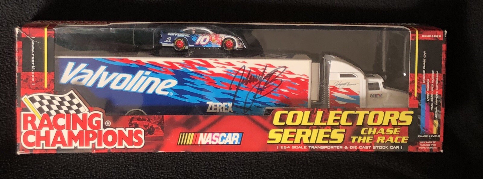 Johnny Benson Signed Racing Champions Chase The Race Transporter Stock ...