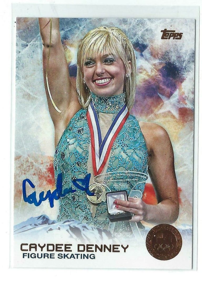 Caydee Denney Signed 2014 Topps US Olympic Team Bronze Card #25 Figure ...
