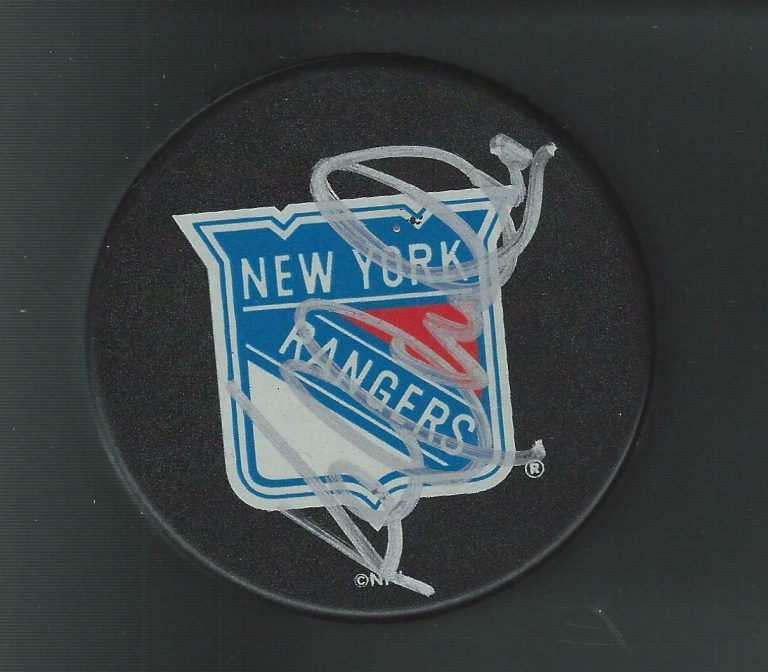Kelly Miller Signed New York Rangers Souvenir Puck | Autographia