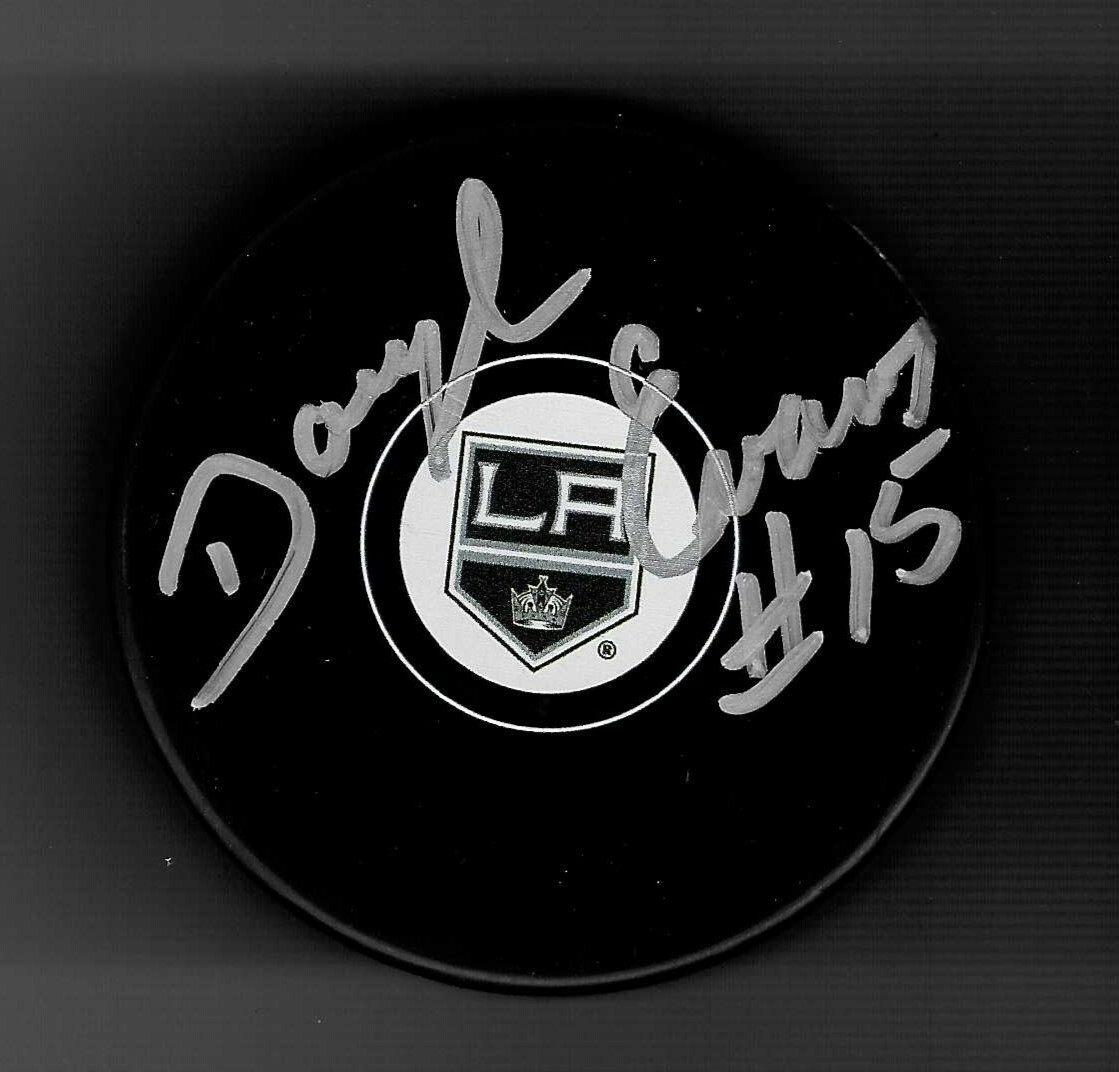 Daryl Evans Signed Los Angeles Kings Puck | Autographia