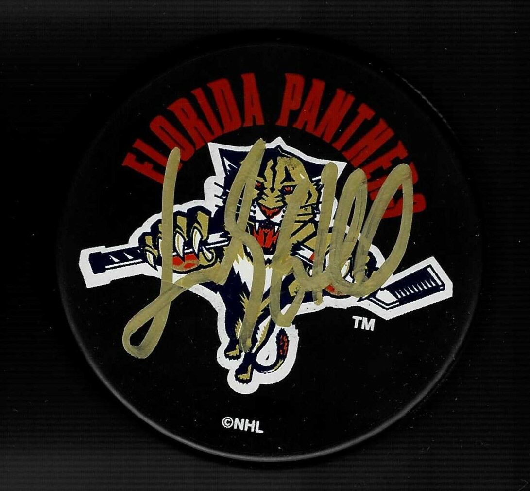 Jody Hull Signed Florida Panthers Souvenir Puck Signed In Gold ...