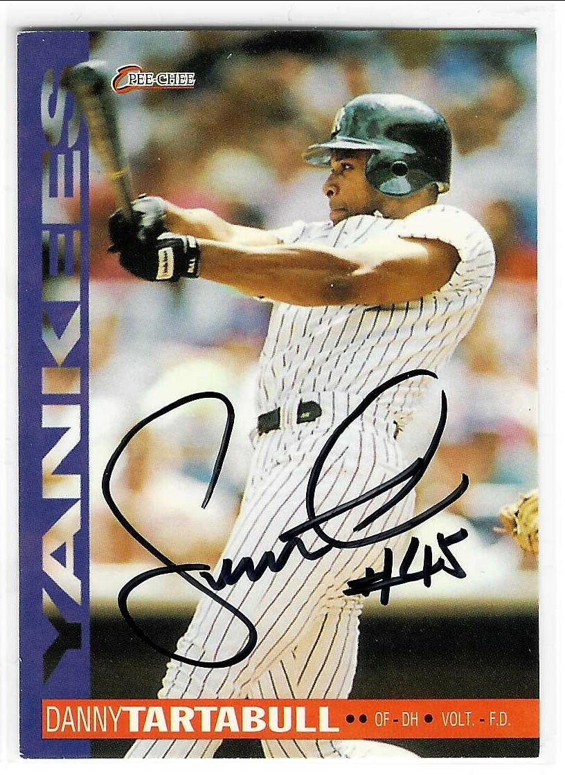 Danny Tartabull Signed 1994 O-Pee-Chee Card #8 New York Yankees ...