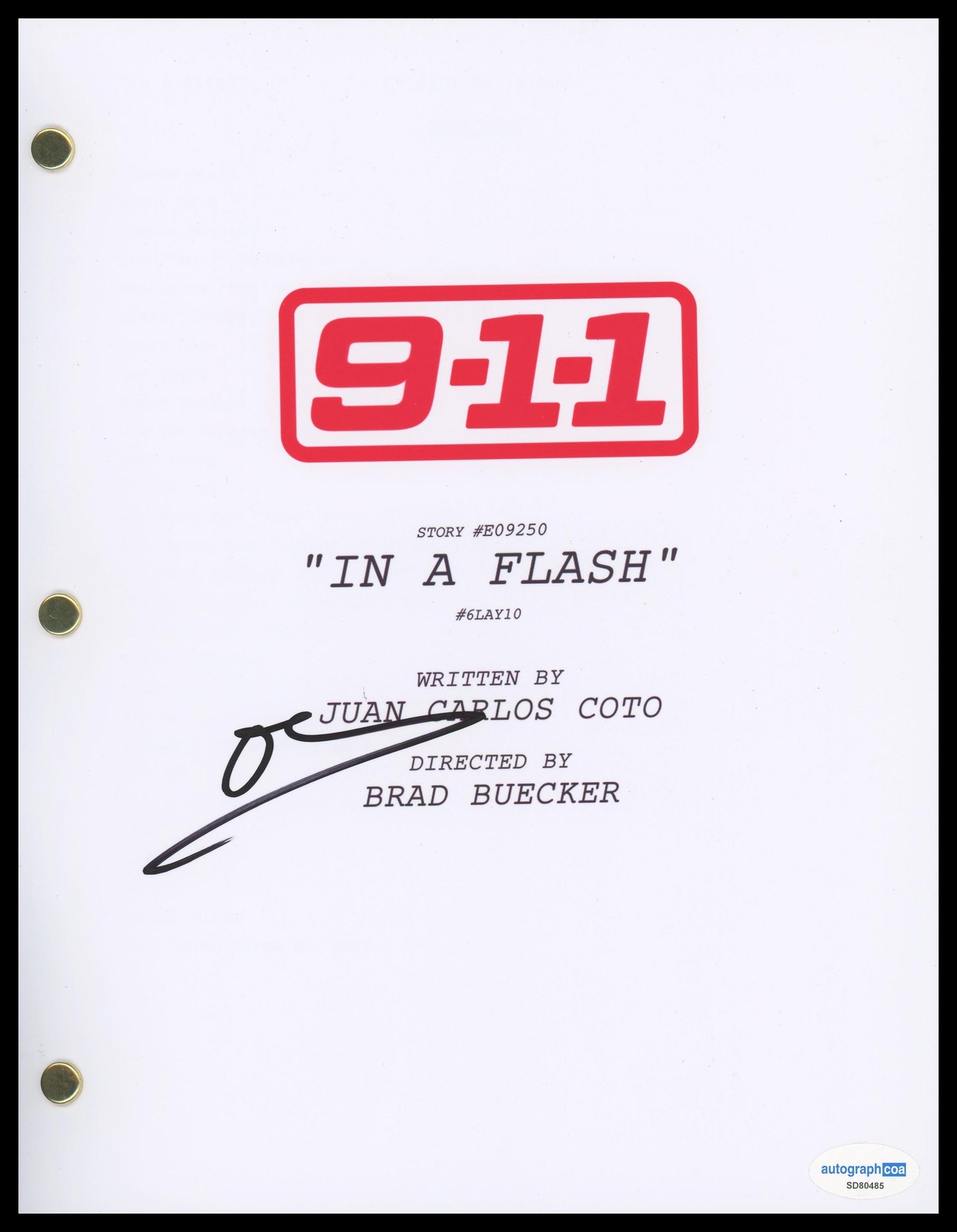 Oliver Stark "9-1-1" AUTOGRAPH Signed 911 Buck 'In A Flash' Episode ...