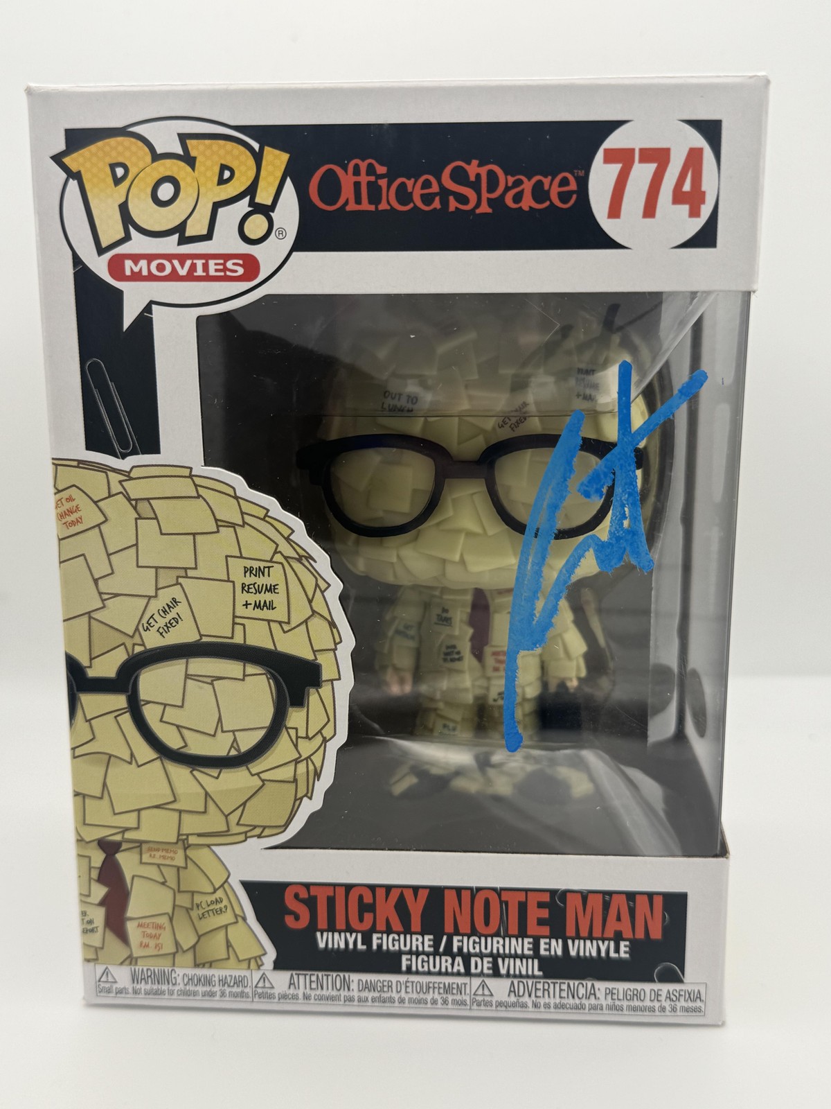 Stephen Root "Office Space" AUTOGRAPH Signed Sticky Note Man 774 Funko ...