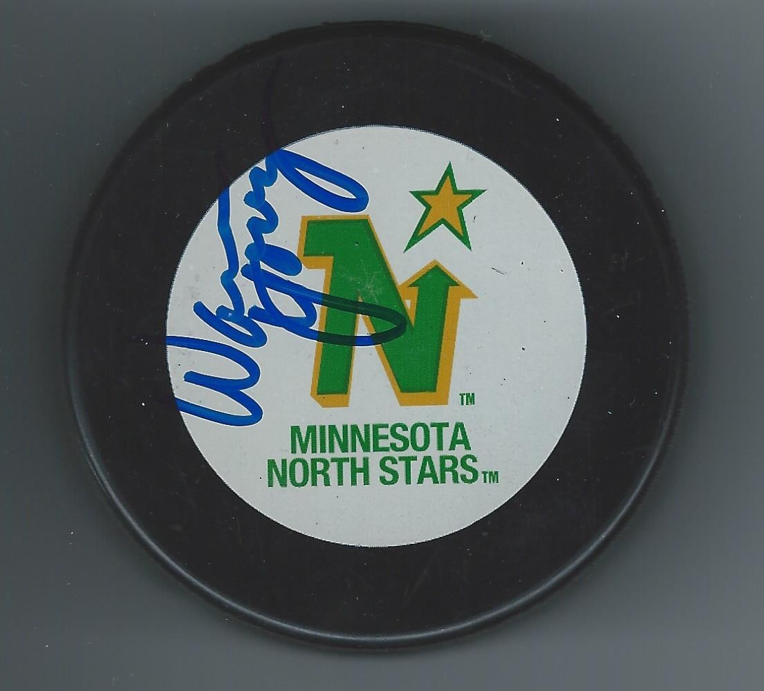 Warren YOUNG Signed MINNESOTA NORTH STARS Puck | Autographia