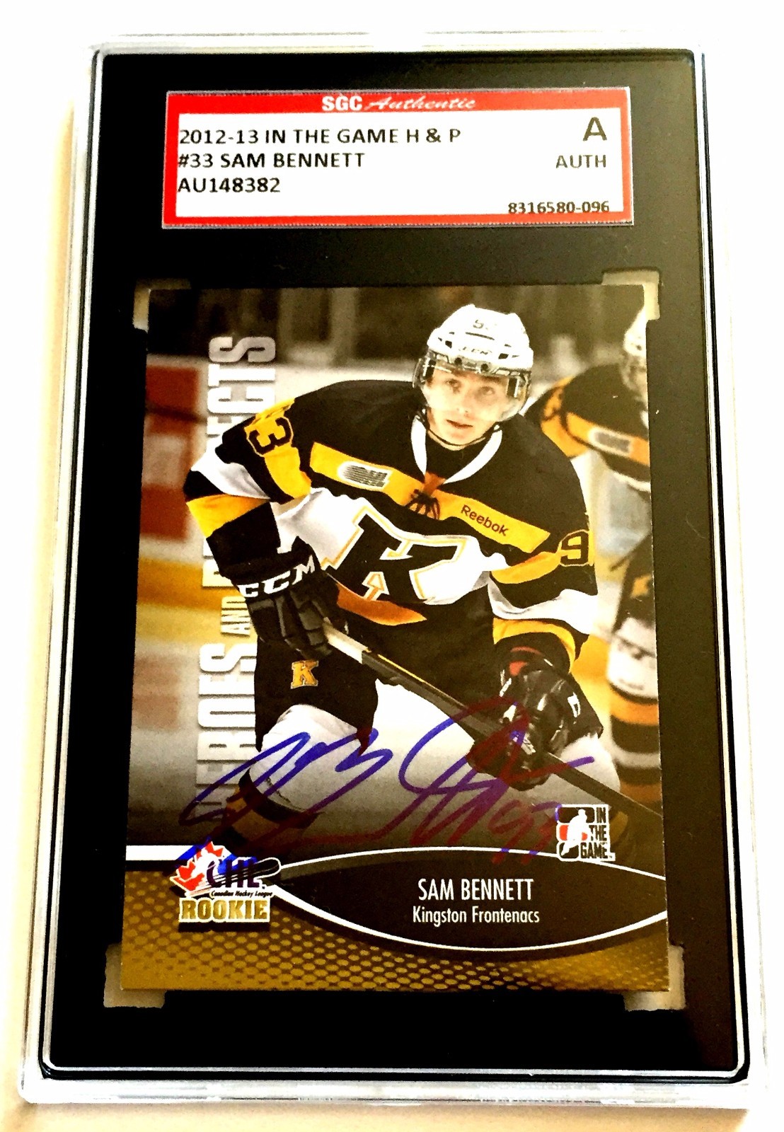 SAM BENNETT SIGNED 2012/13 HEROES AND PROSPECTS CARD #33 SGC ...