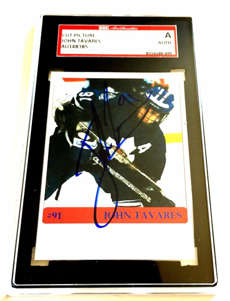JOHN TAVARES SIGNED CUSTOM CARD TORONTO MAPLE LEAFS SGC AUTHENTICATED ...