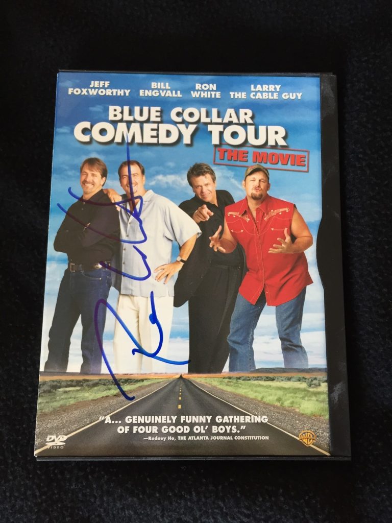 RON WHITE SIGNED BLUE COLLAR COMEDY TOUR MOVIE DVD COVER W/DISC ...