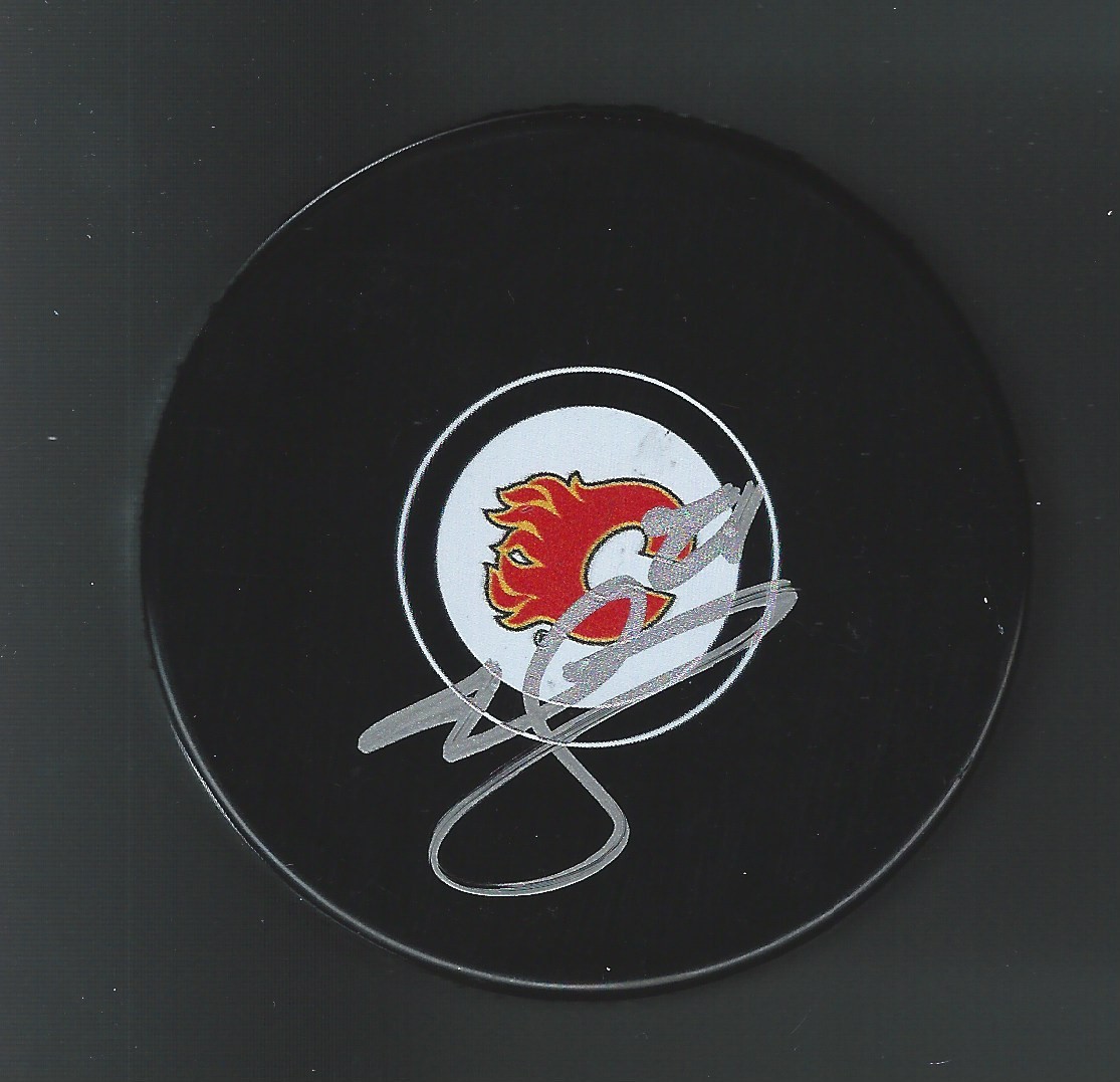 Michael Stone Signed Calgary Flames Puck | Autographia