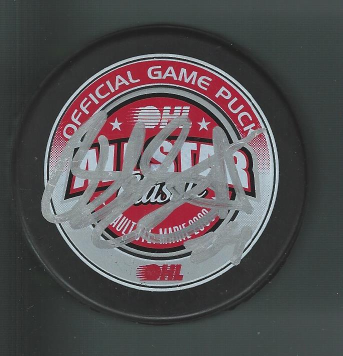 Bob Sanguinetti Signed OHL 2008 All Star Game Puck New York Rangers ...