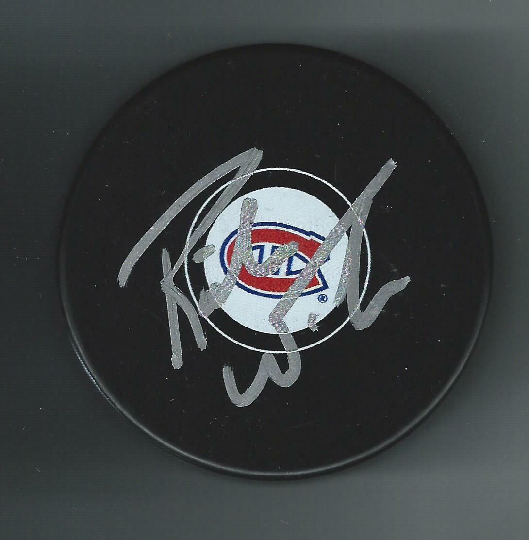 Rick Wilson Signed Montreal Canadiens Puck | Autographia