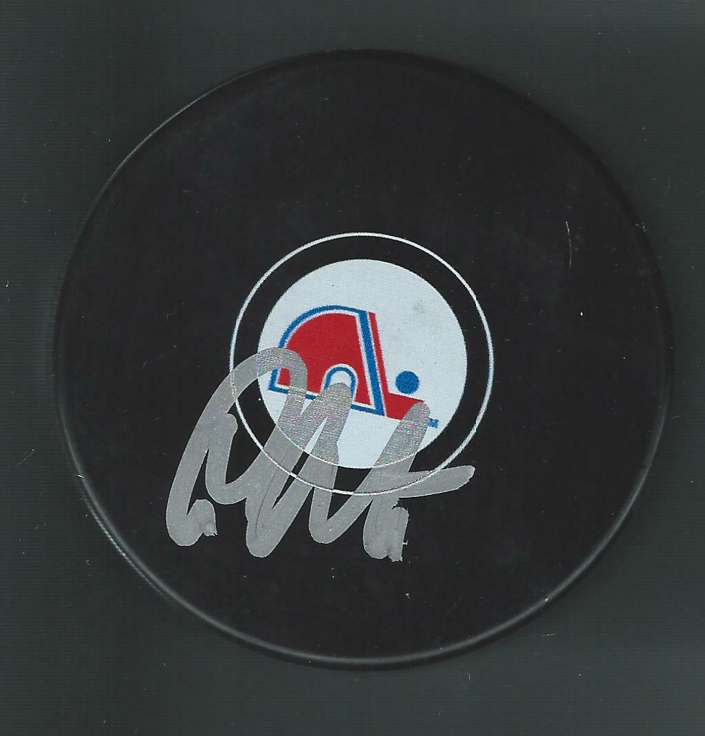 Lane Lambert Signed Quebec Nordiques Puck | Autographia
