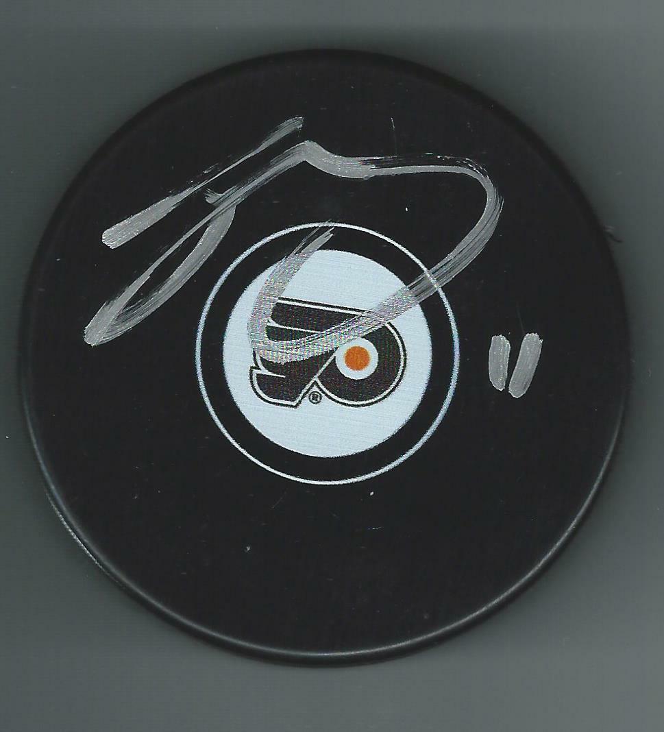 Jon Sim Signed Philadelphia Flyers Puck | Autographia