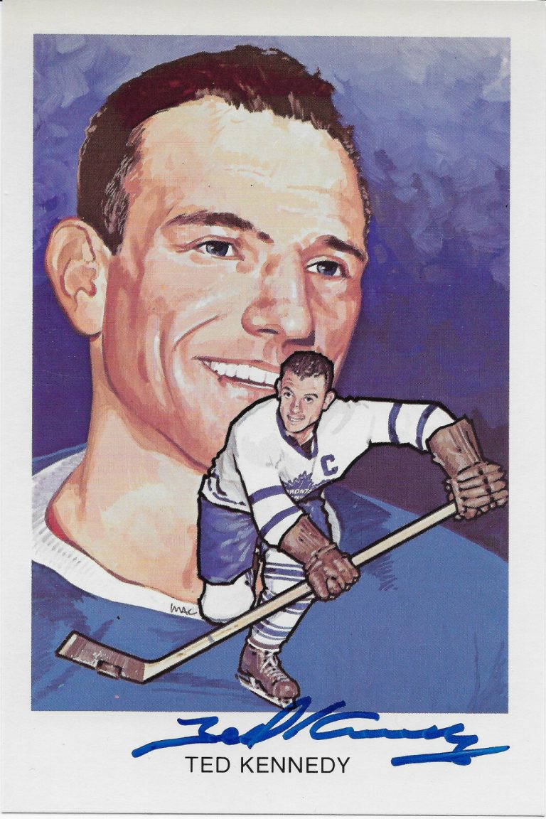 Ted Kennedy Signed 1983 Hockey Hall Of Fame Cartophilium Postcard ...