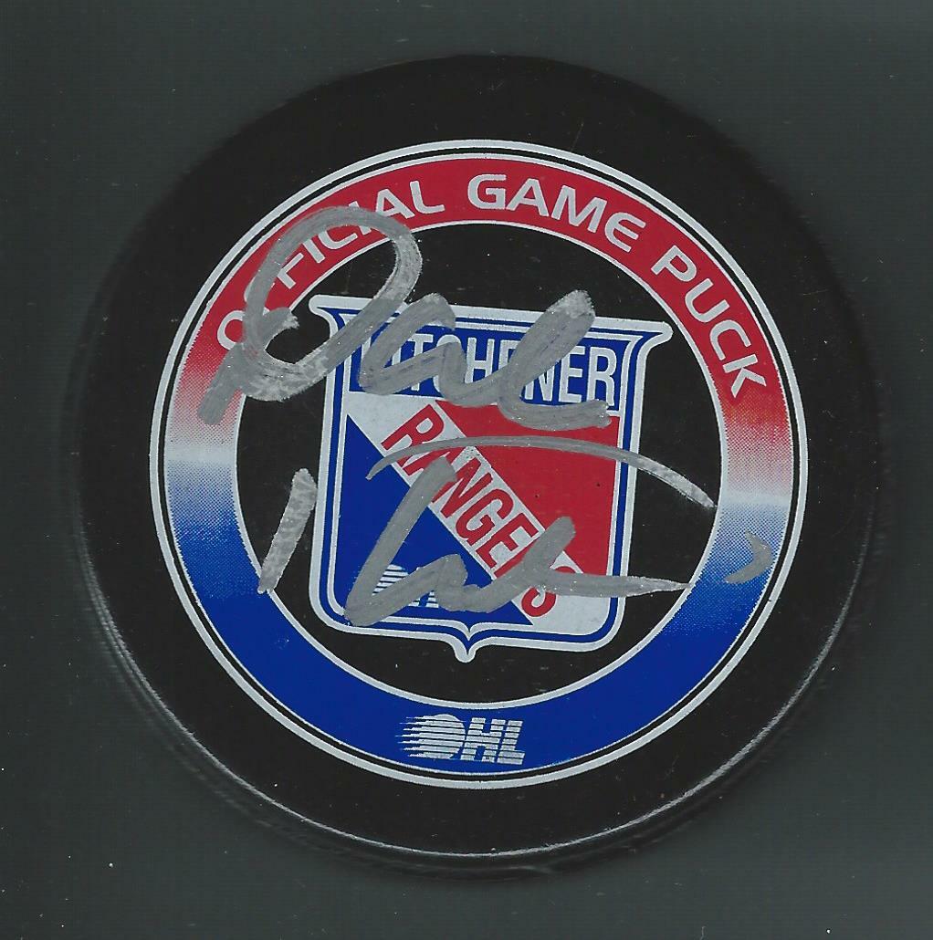Dale Hunter Signed Kitchener Rangers Official Game Puck London Knights ...