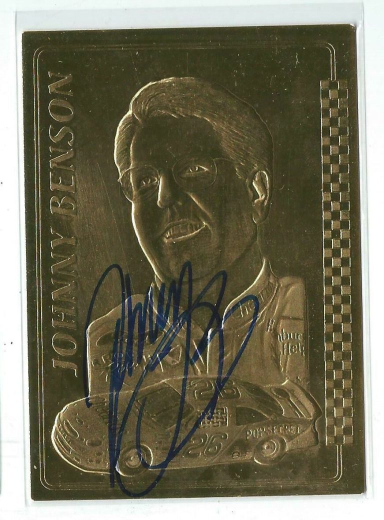 Johnny Benson Signed 1998 Cheerio's Gold Card #29 NASCAR | Autographia