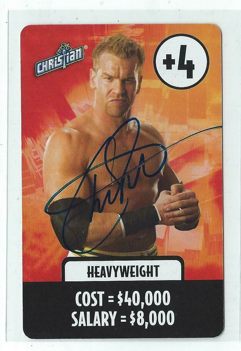 Christian Signed WWE Raw Game Card WWF | Autographia