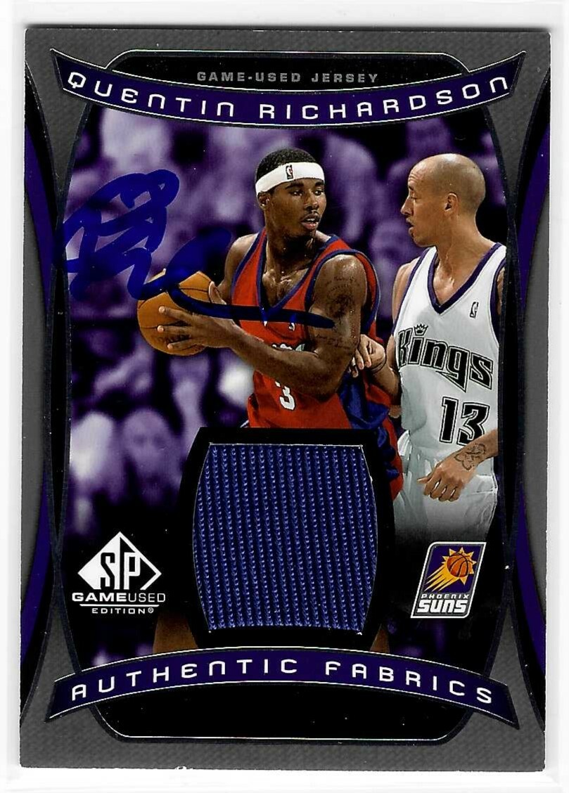 Quentin Richardson Signed 2004/05 SP Game-Used Jersey Card #AF-QR ...