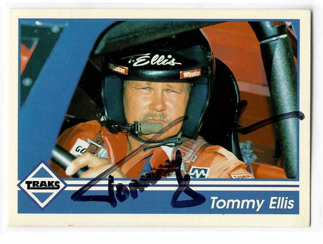 Tommy Ellis Signed 1992 Traks NASCAR Card #166 | Autographia