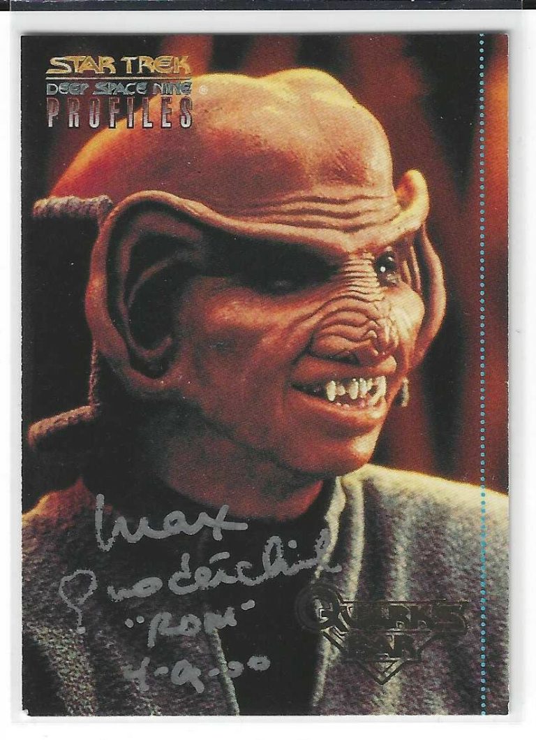 Max Grodenchik Signed Star Treek Deep Space Nine Profiles "Rom" Quarks ...