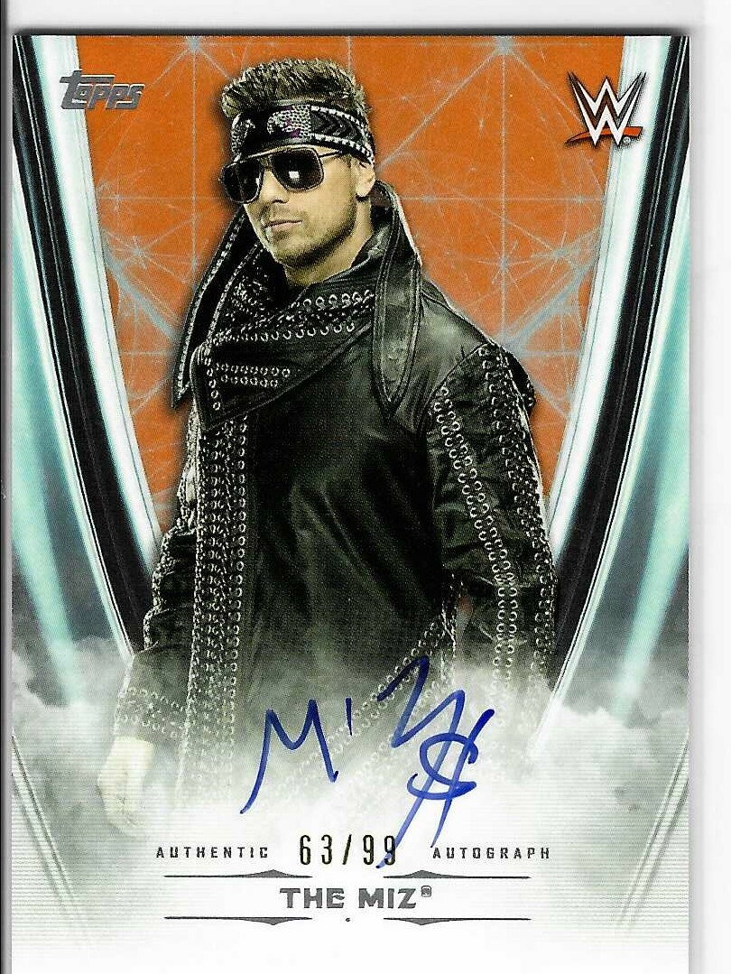 The Miz 2020 Topps Undisputed WWE Autograph Orange Card A-TM 63/99 ...