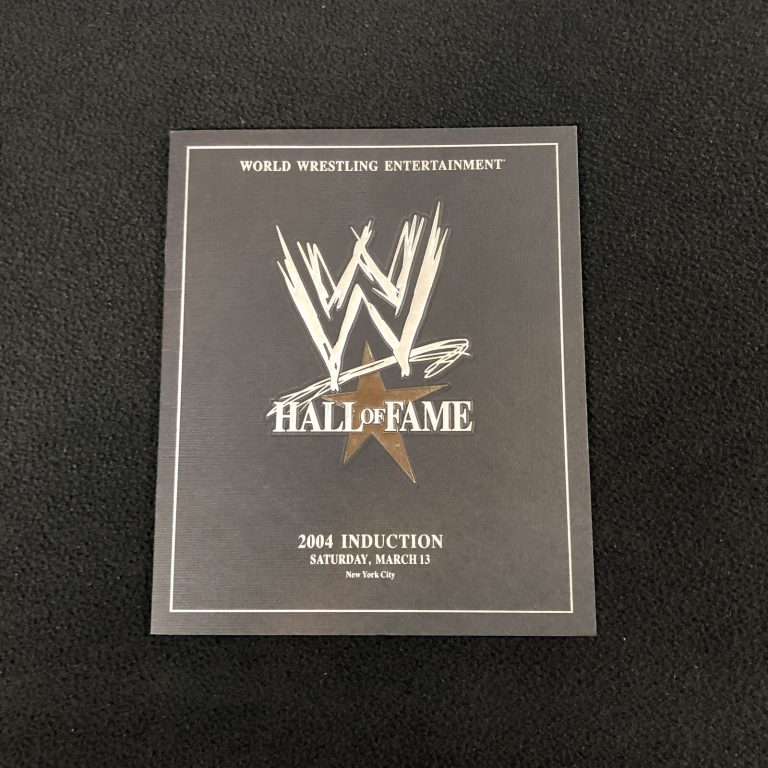 WWE HOF Class Of 2004 Program Completely Signed By 9 JSA LOA COA WWF ...