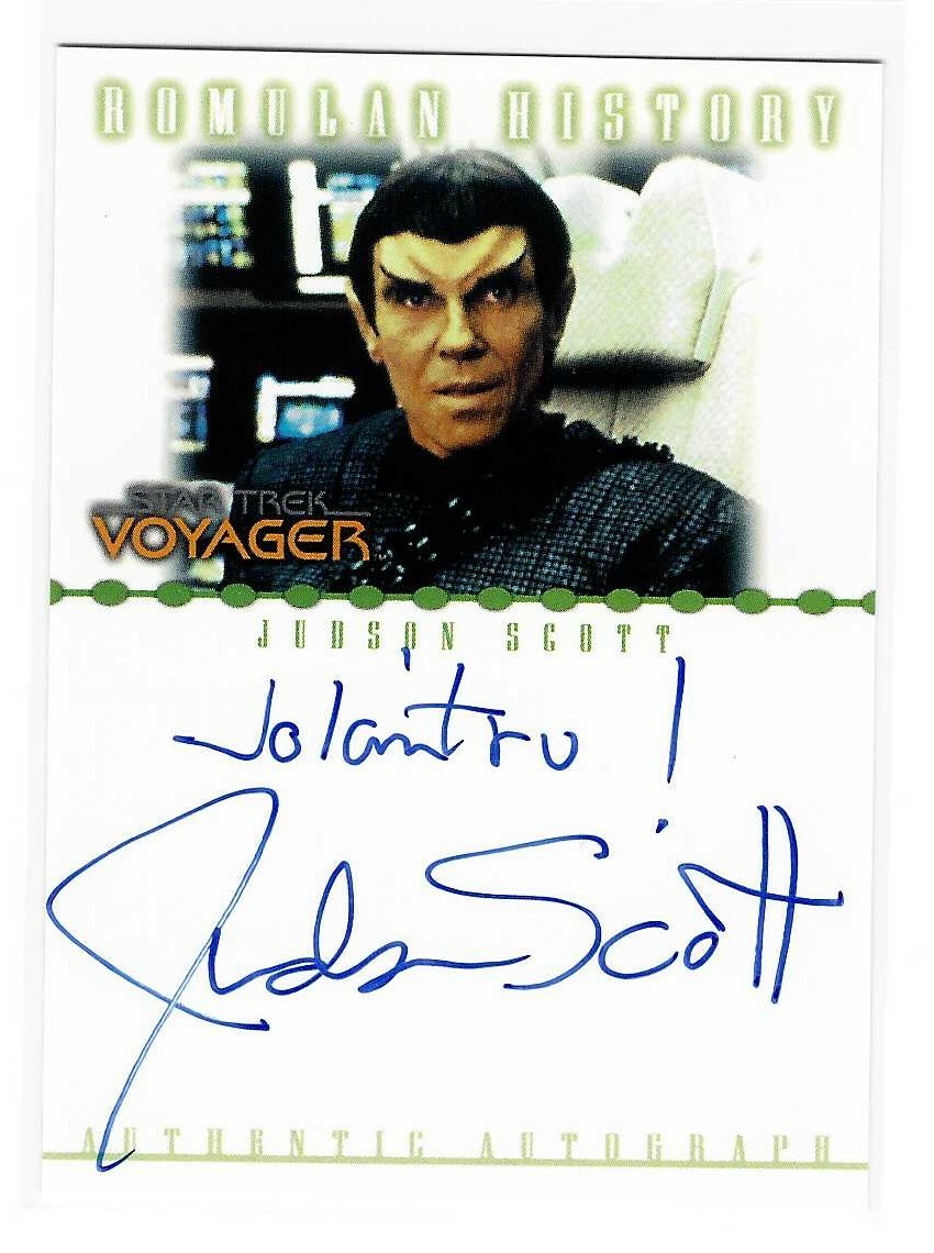 Judson Scott As Rekar Star Trek Authentic Autograph Card RA9 | Autographia
