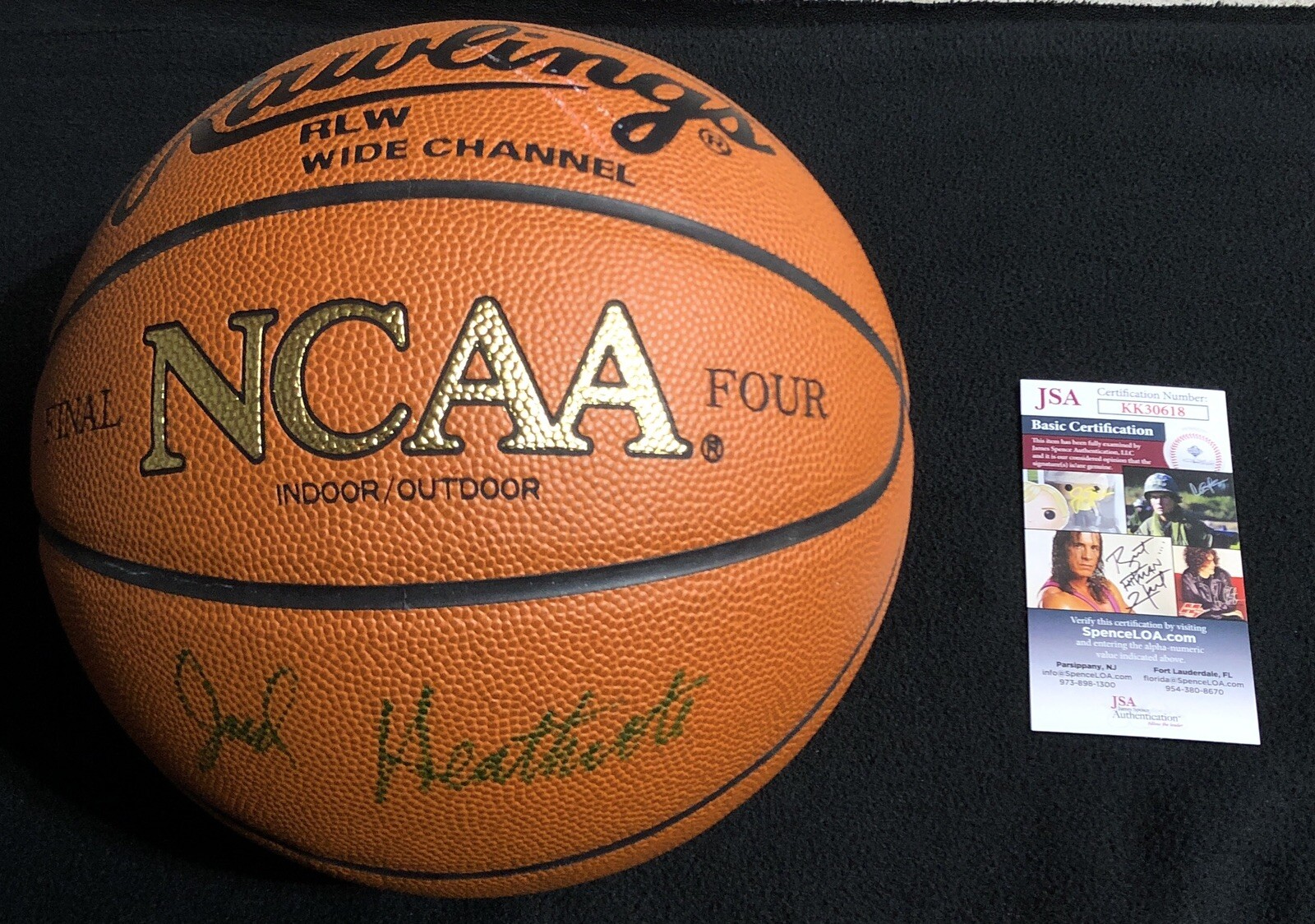 Jud Heathcote Steve Fisher & Denny Crum Signed Rawlings NCAA Basketball ...