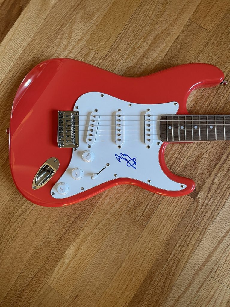 Rare Jimmy Page Signed Fender Squire Strat Guitar JSA LOA Led Zeppelin ...