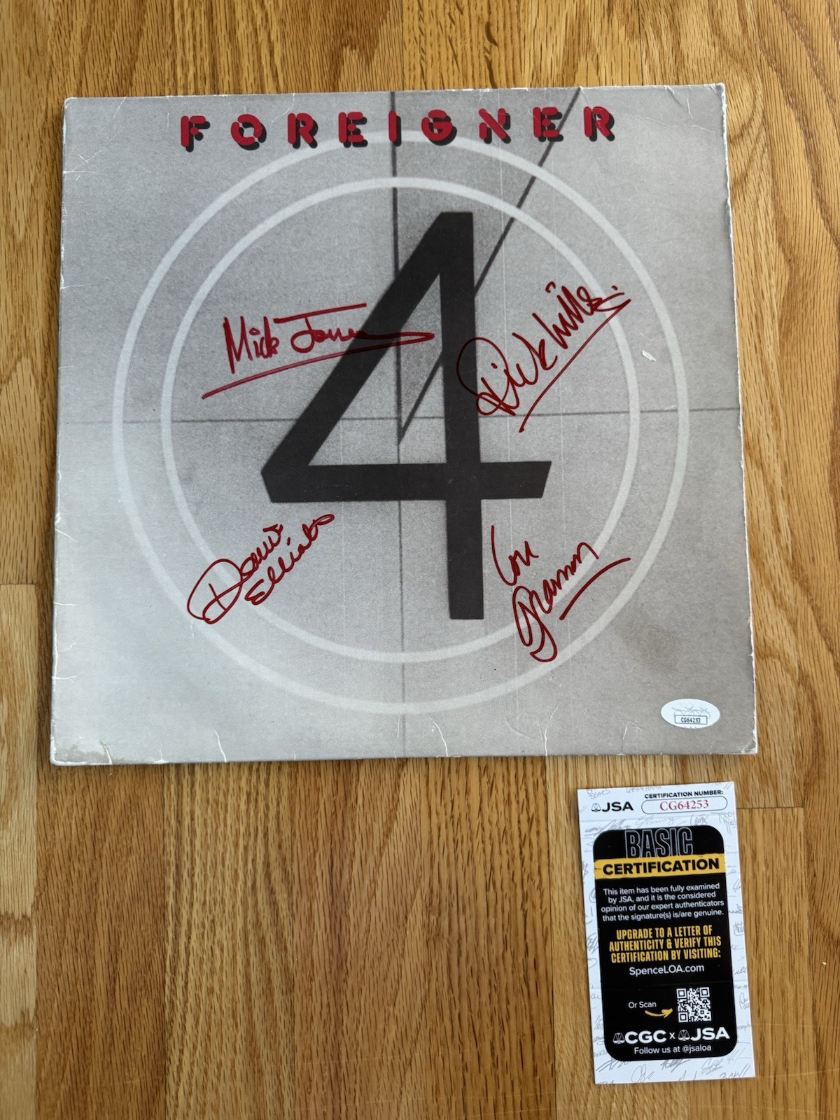 Fantastic SIGNED Autographed Foreigner 4 Album JSA Gramm Jones Wills ...