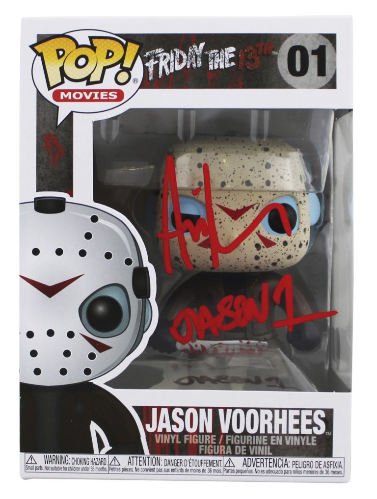 Ari Lehman "Jason 1" Signed #01 Funko Pop Vinyl Figure w/ Red Sig BAS ...