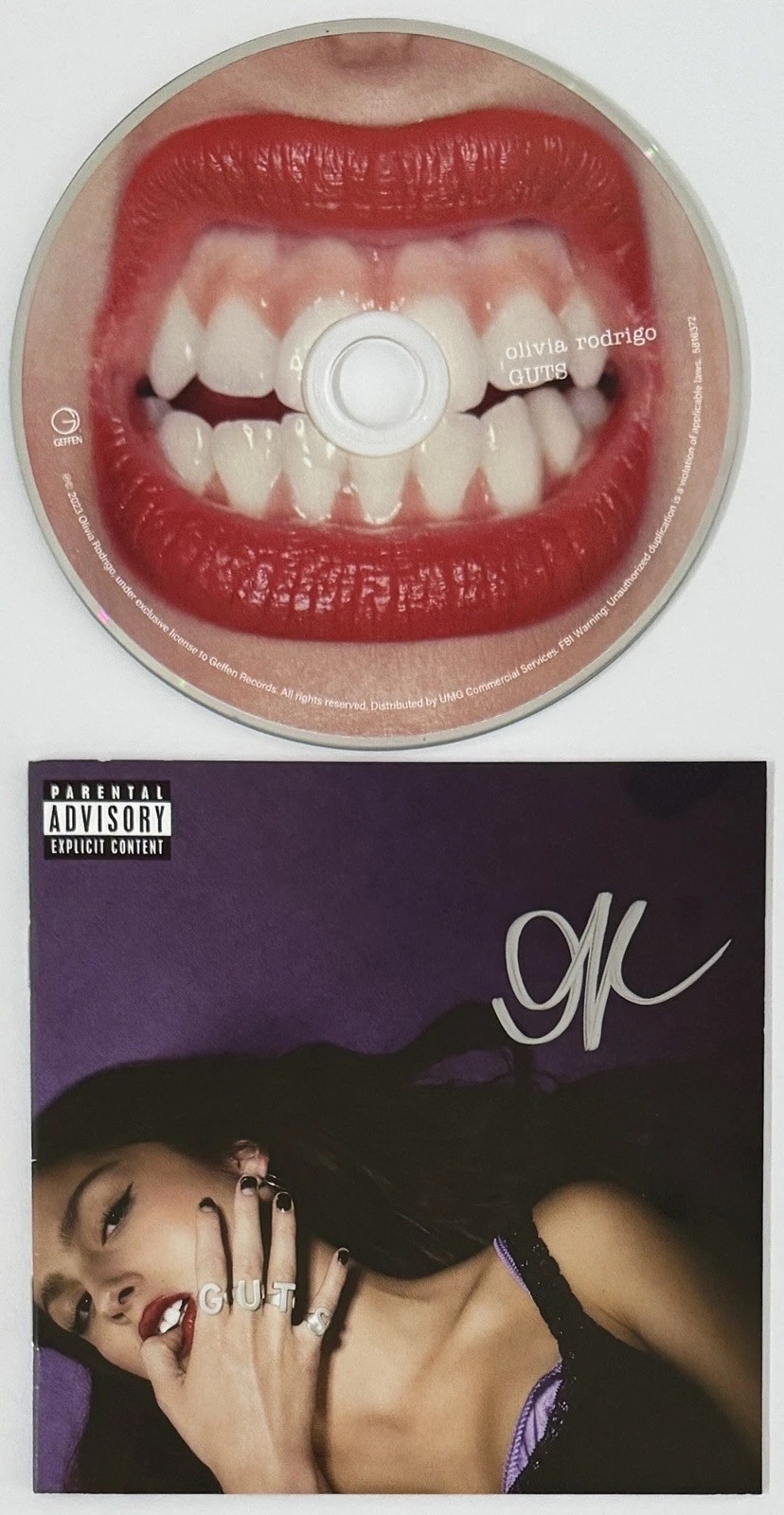 Olivia Rodrigo GUTS CD & SIGNED CD Cover Booklet Book RARE PSA DNA COA ...