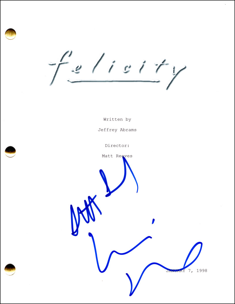 Keri Russell & Scott Speedman Signed Autograph Felicity Pilot Script ...