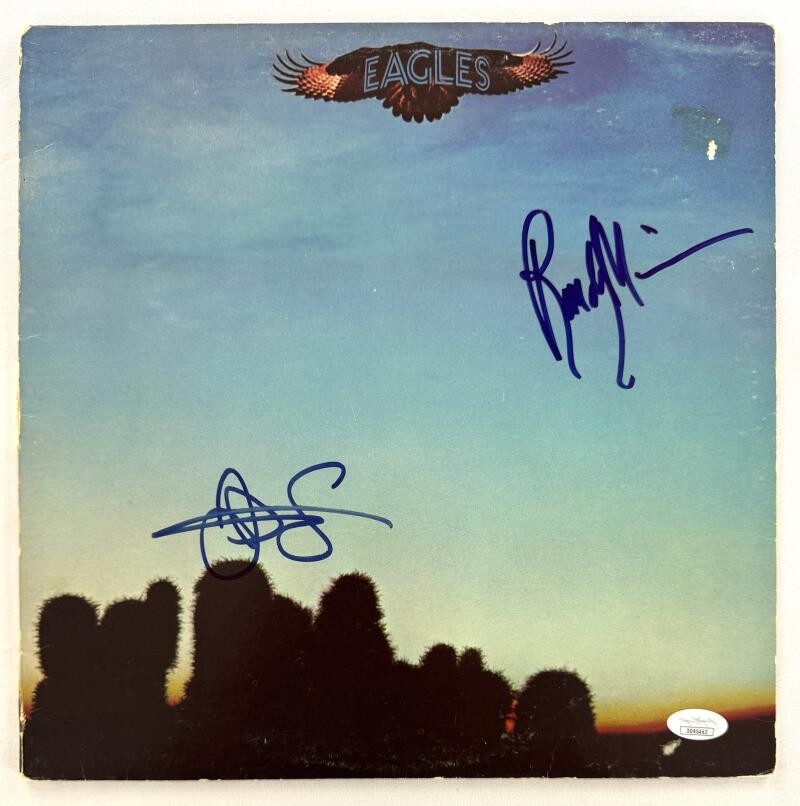 Randy Meisner & JD Souther Signed Autograph Eagles Album Vinyl Record ...