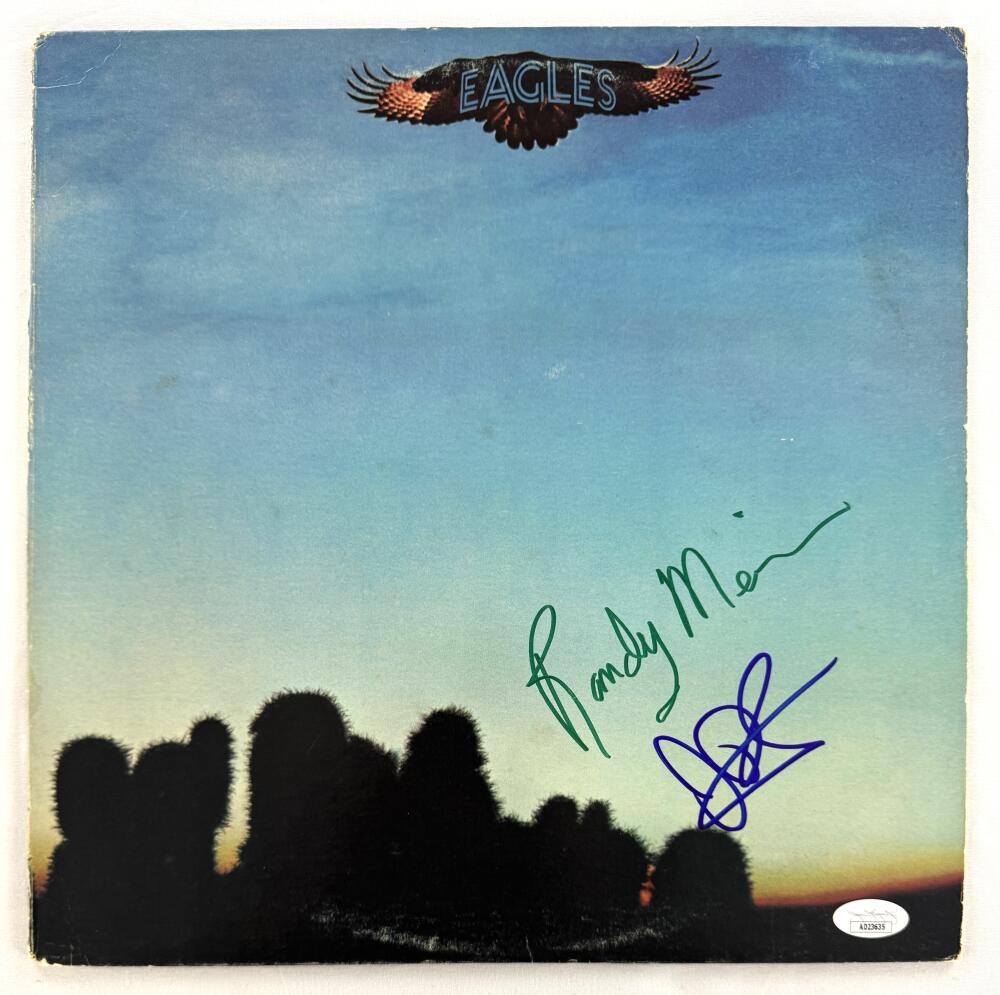 Randy Meisner & JD Souther Signed Autograph Eagles Album Vinyl Record w ...
