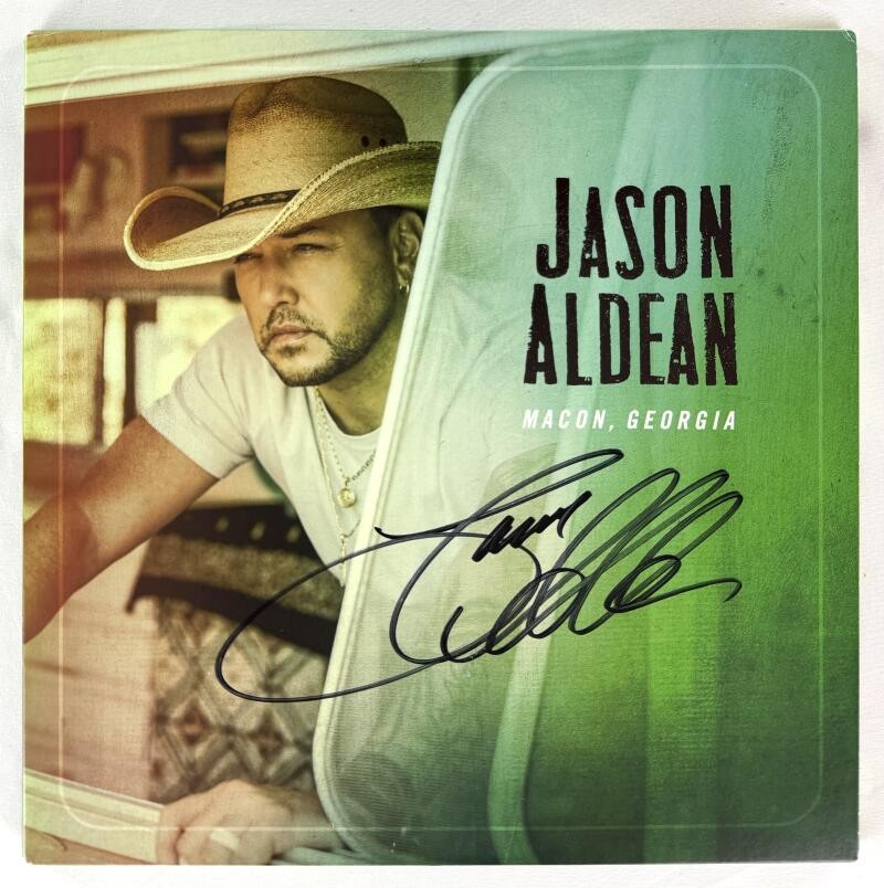 Jason Aldean Signed Autograph Album Vinyl Record LP - Macon Georgia w ...