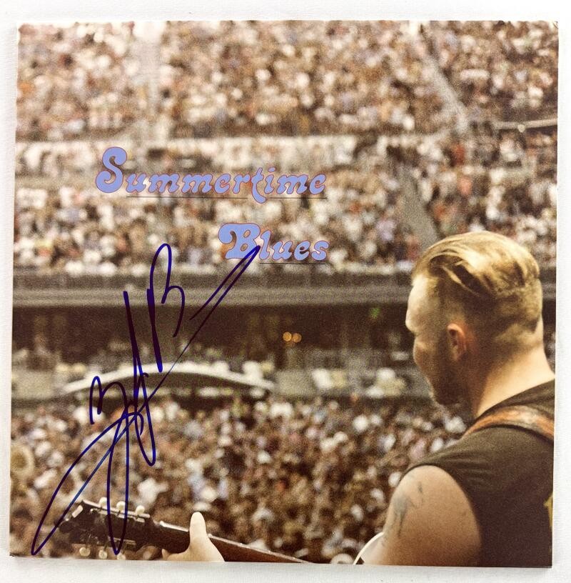Zach Bryan Signed Autograph Album Vinyl Record LP - Summertime Blues EP ...