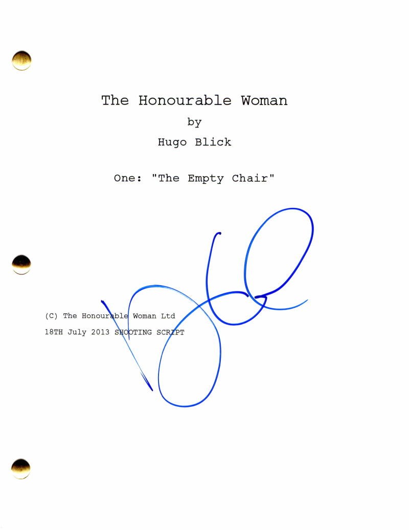 MAGGIE GYLLENHAAL SIGNED AUTOGRAPH - THE HONORABLE WOMAN FULL PILOT ...