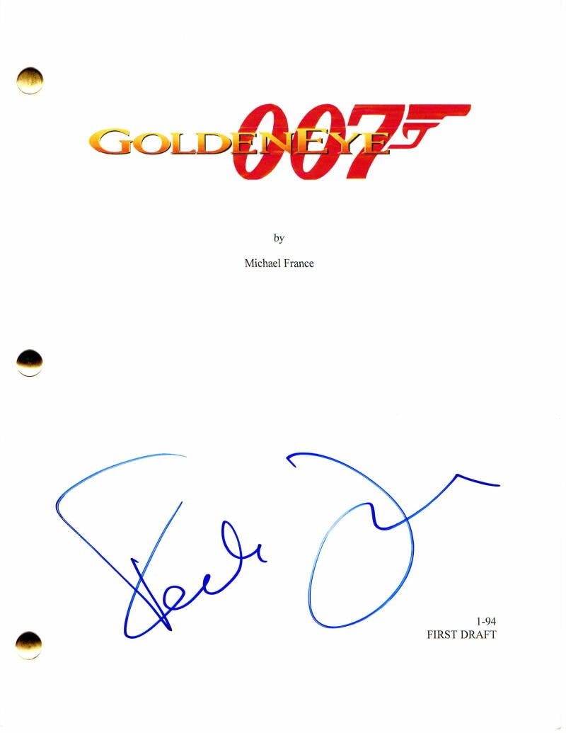 FAMKE JANSSEN SIGNED AUTOGRAPH - GOLDENEYE FULL MOVIE SCRIPT -PIERCE ...