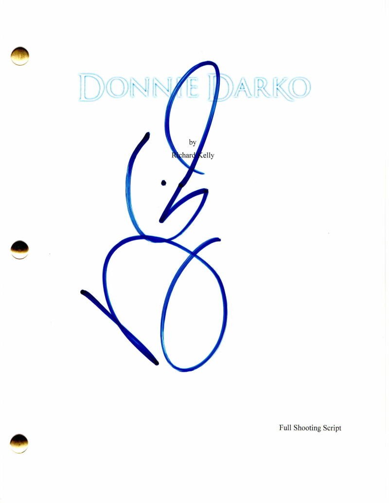 MAGGIE GYLLENHAAL SIGNED AUTOGRAPH - DONNIE DARKO MOVIE SCRIPT ...